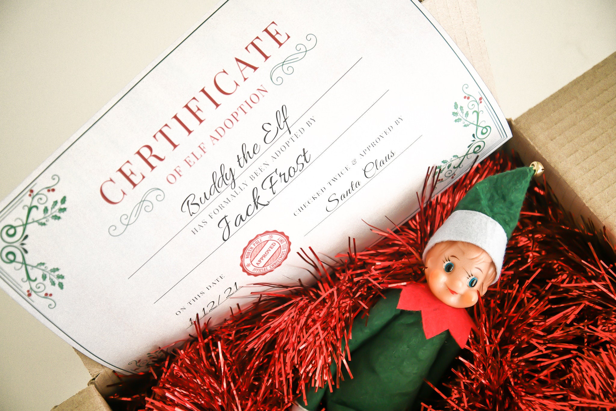 Official Elf Adoption Certificate Printable | Need Ideas to Welcome ...