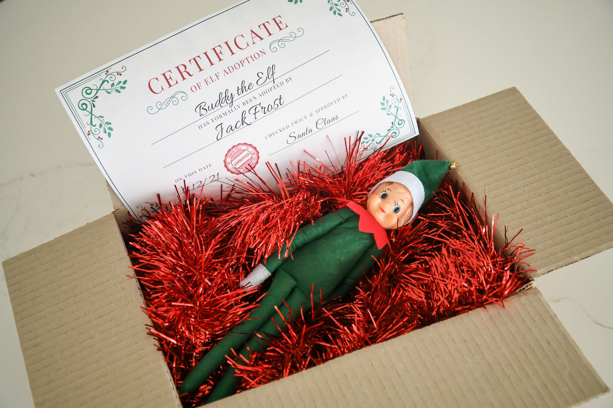 Official Elf Adoption Certificate Printable | Need Ideas to Welcome ...