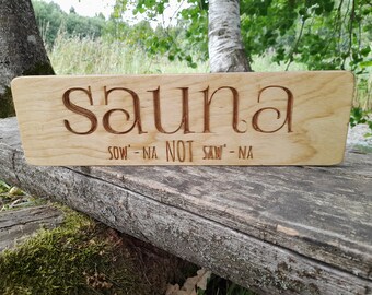 Sauna Sign Sauna Decor Löyly Sauna Accessories Sauna Gift Wood Sauna ...