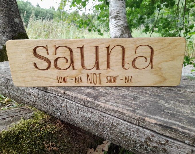 Sauna Sign Sauna Decor Löyly Sauna Accessories Sauna Gift Wood Sauna ...