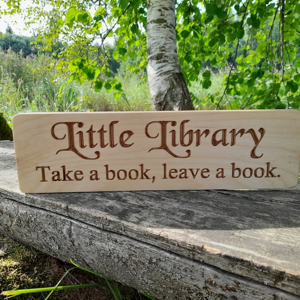 Library Sign - Etsy