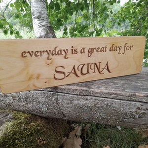 Sauna Sign - Etsy