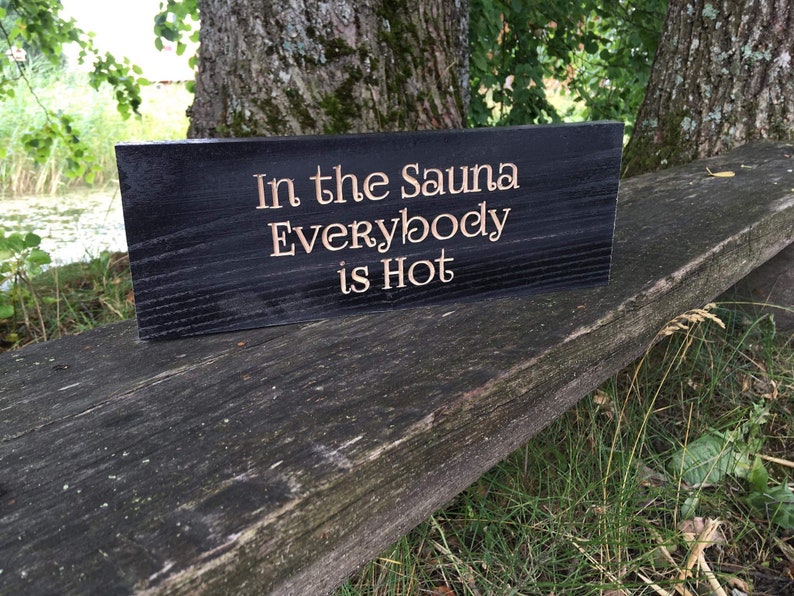 Sauna Sign - Etsy