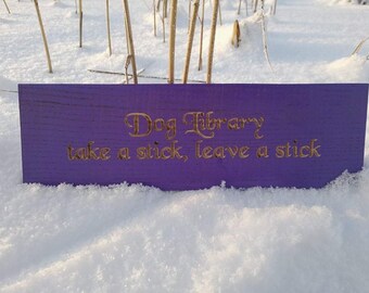 Dog Stick Library - Etsy