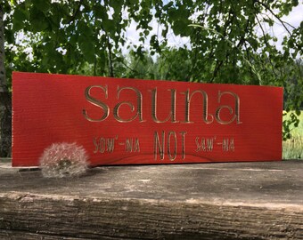 Sauna Sign - Etsy