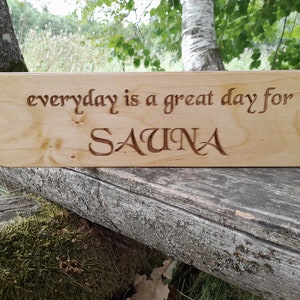 Sauna Sign - Etsy