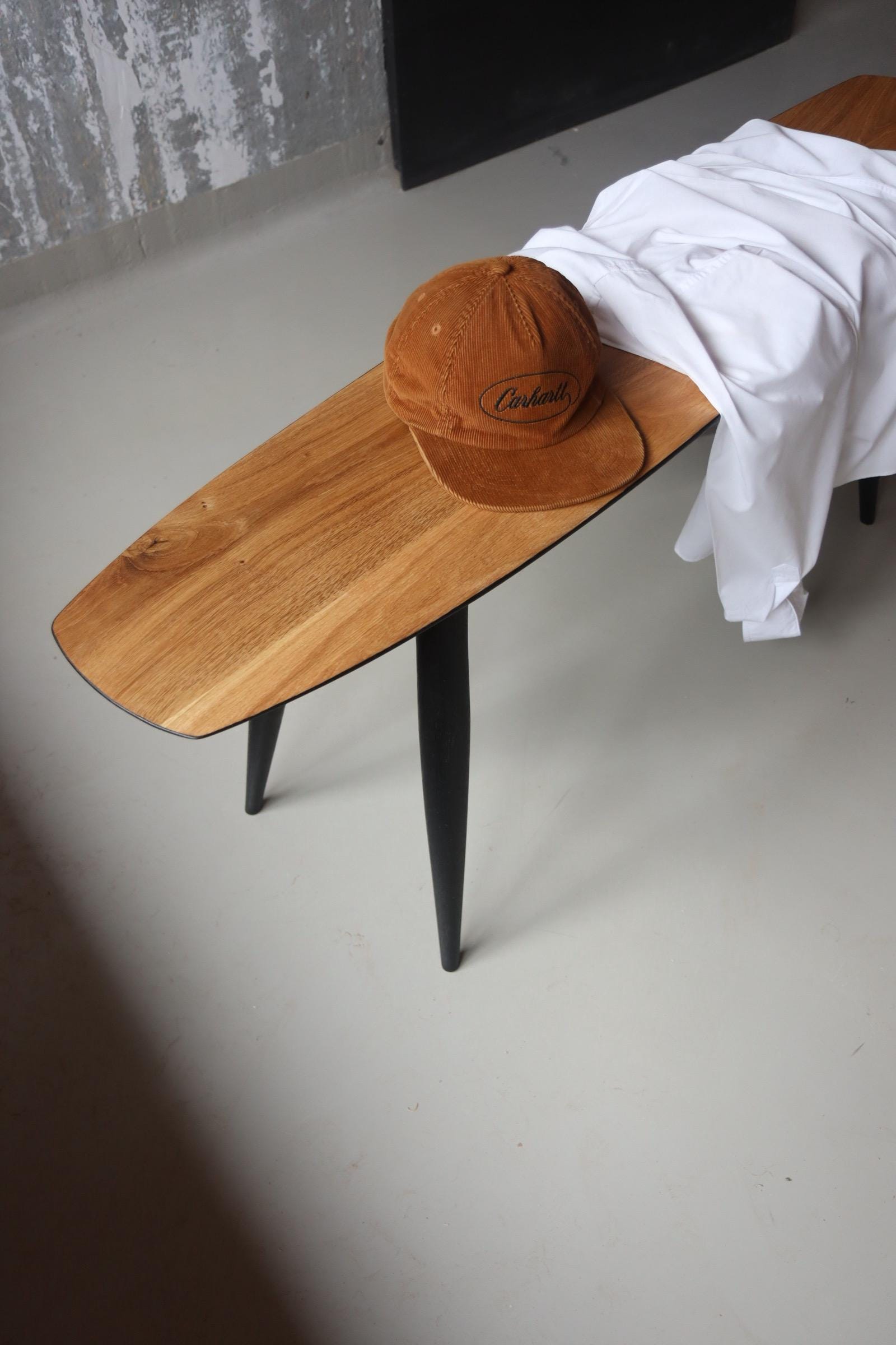 KOYORI Entryway Bench, Solid Oak, Handcrafted, Bionic Minimalist Design ...