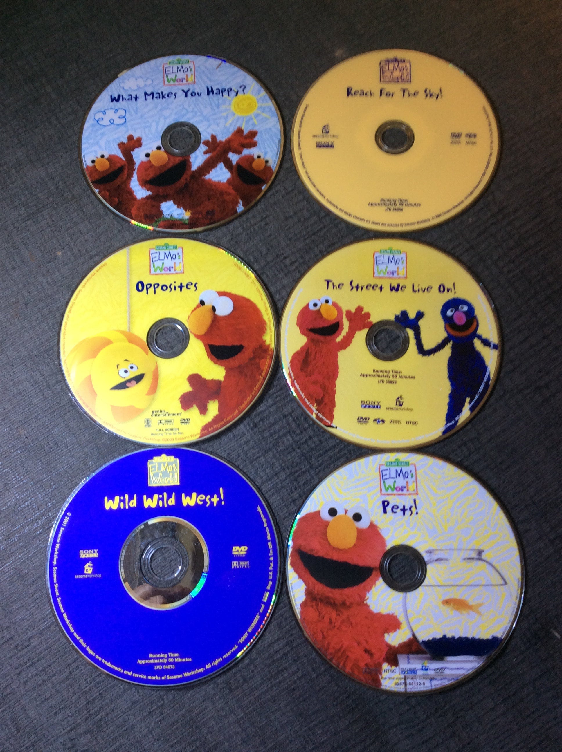 Elmos World Dvds Lots
