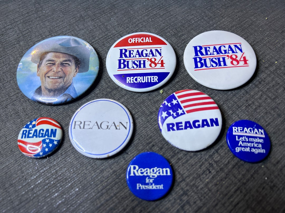 Ronald Reagan 8 Campaign Buttons - Etsy