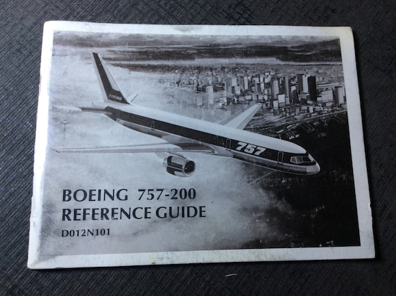 Boeing 757-200 Reference Guide for Employees 1981 - Etsy