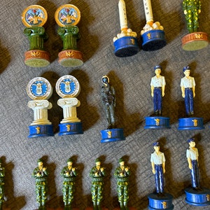 Summit Chess Pieces 26 (air Force-army) - Etsy