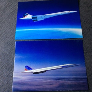 5 Concorde Postcards (air France-british Airways) New “1980’s - Etsy