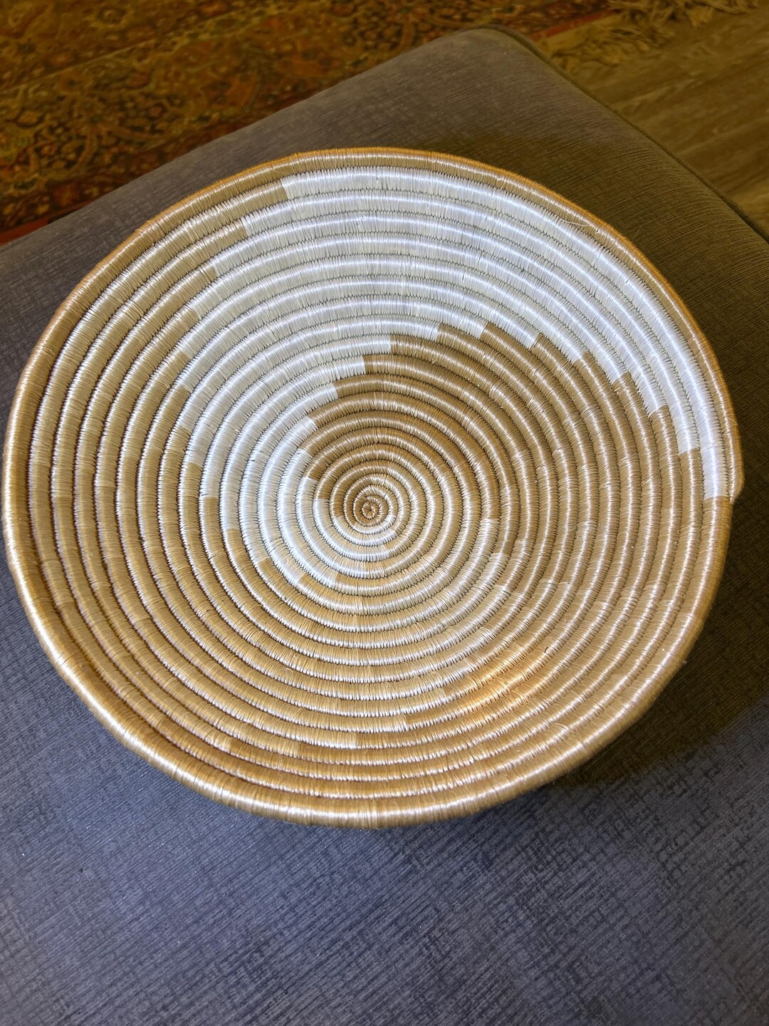 Amsha 12 Inch Basket “sisal and Sweetgrass” Handwoven Rwanda - Etsy