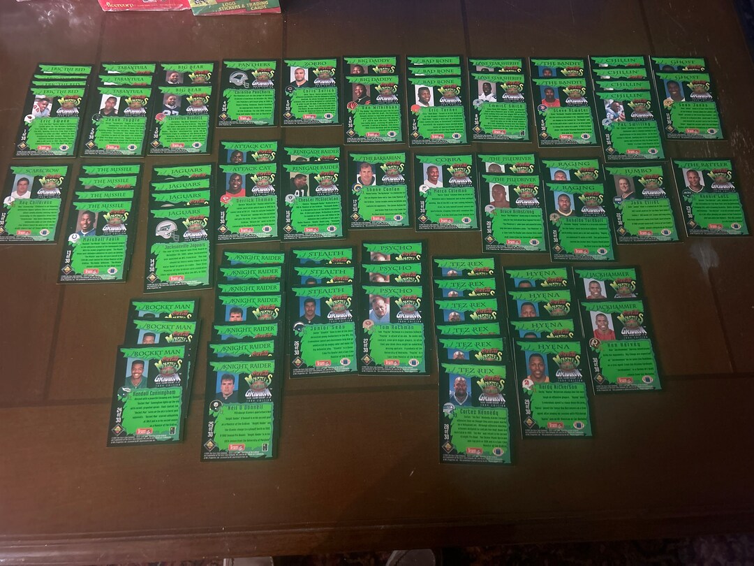 75 1994 Coca-cola Monsters of the Gridiron Cards - Etsy