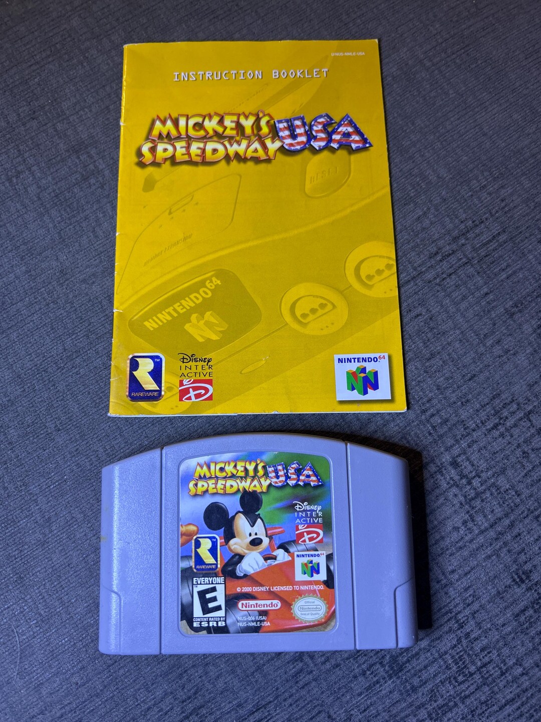 Nintendo 64 Game “disney-mickey’s Speedway USA With Booklet” Tested ...