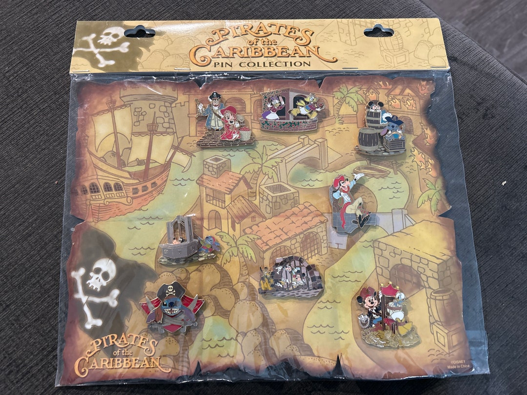 Disney Pirates of the Caribbean pin Set 8 Pins Factory - Etsy