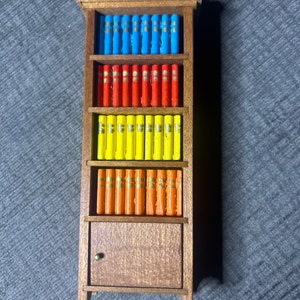 Shackman Miniatures (book Cabinet) Doll House With Book Blocks NOS - Etsy