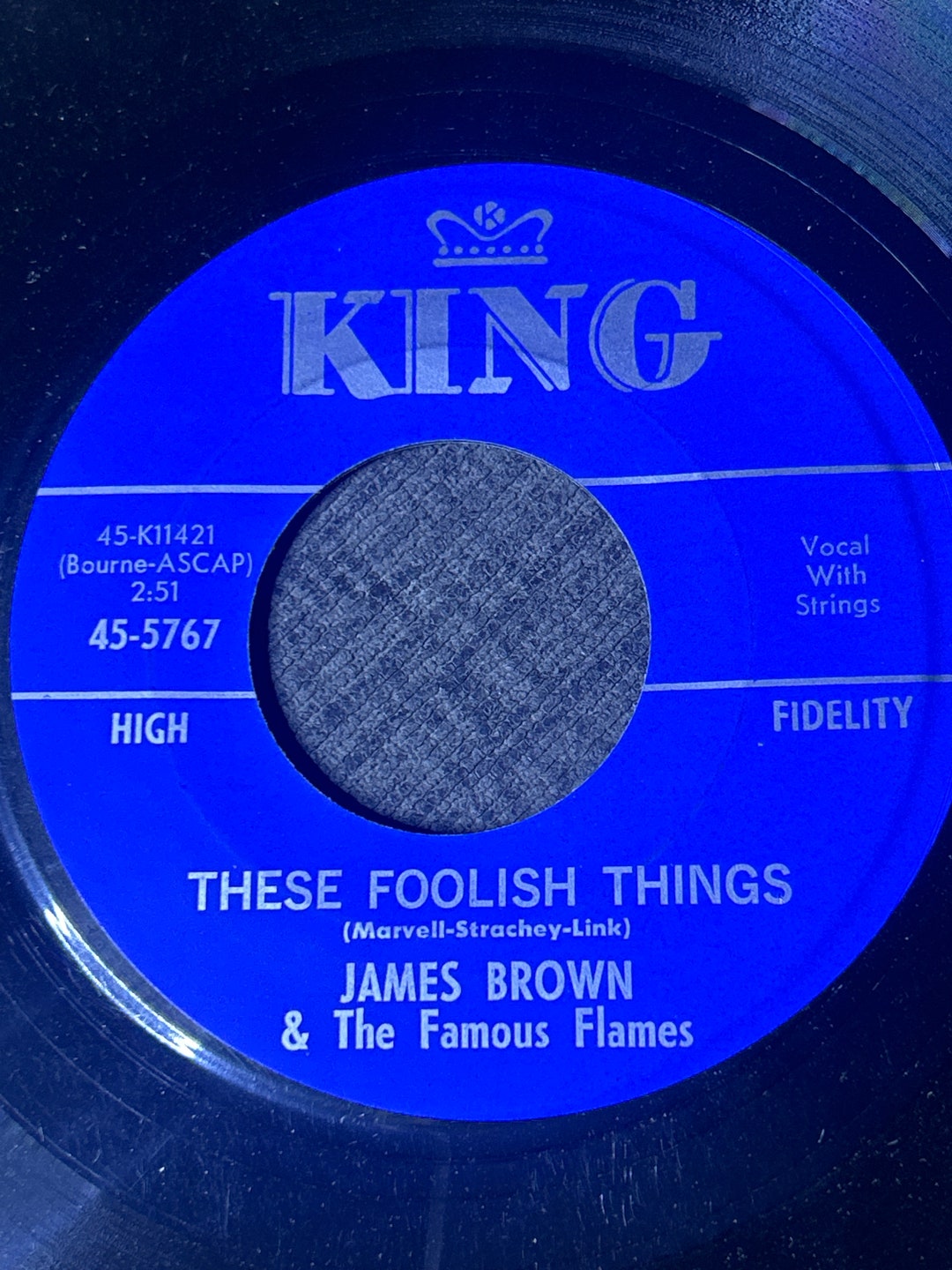 James Brown & the Famous Flames - These Foolish Things 45 Record - Etsy