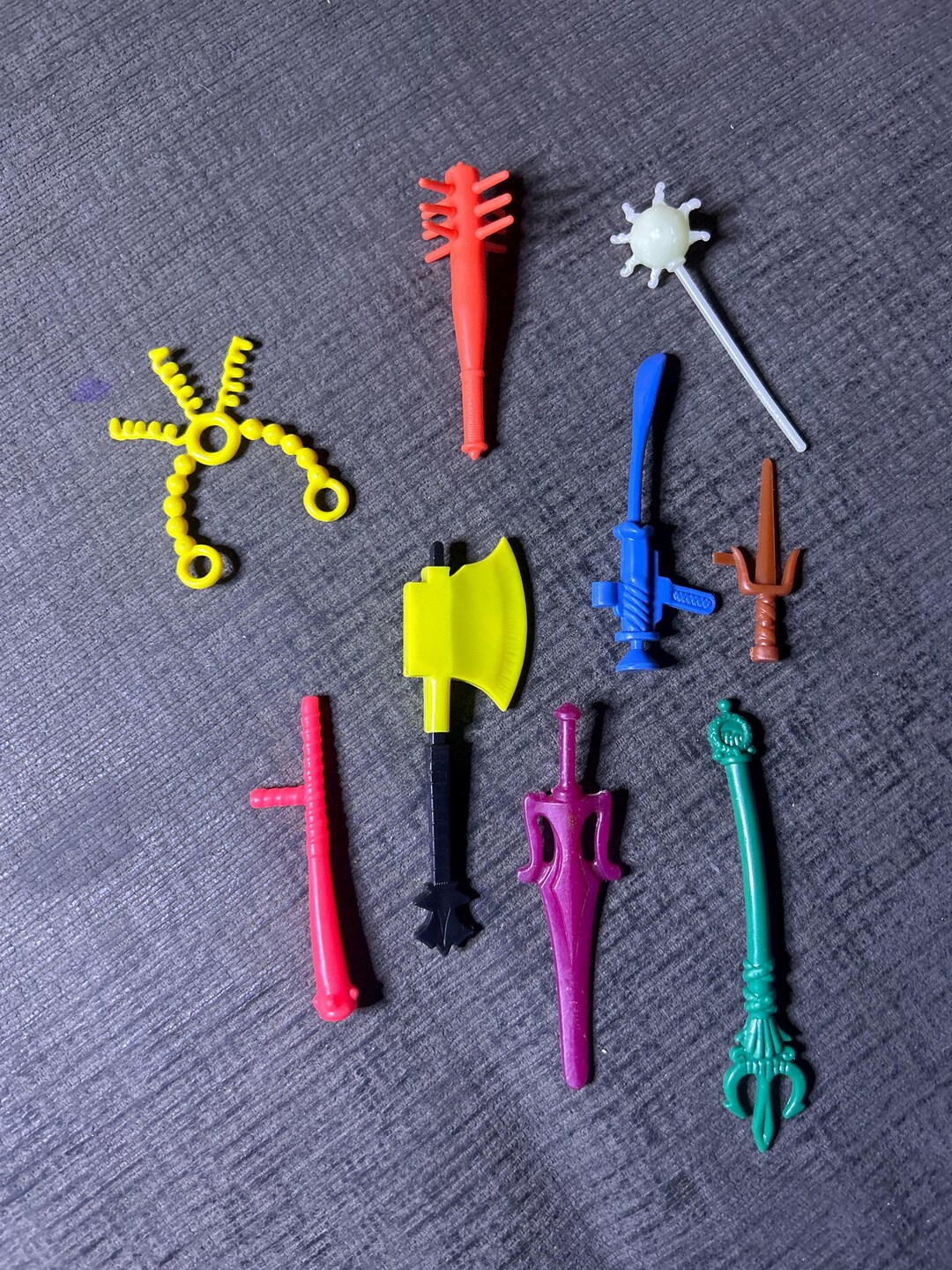 TMNT Figure 9 Misc Items Weapons-tools Etc loose Playmates Teenage ...