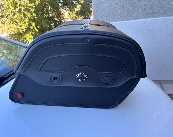 Viking Leather Motorcycle Bags “HMU-TM” With Fasteners (free USA ...
