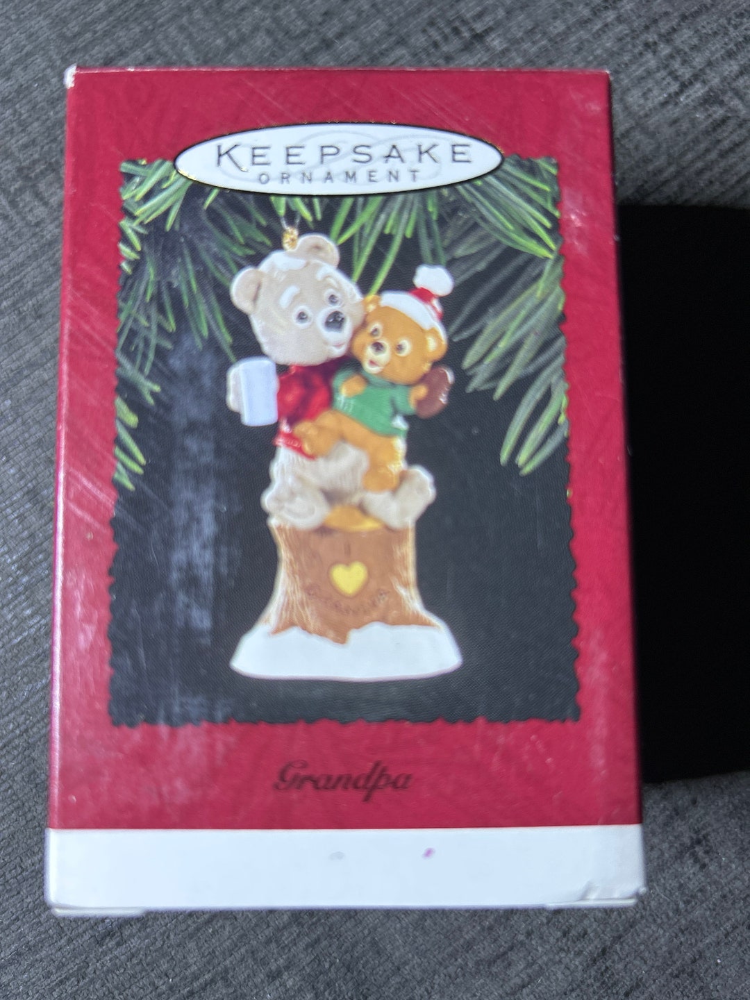1995 Hallmark Ornament “grandpa” Bear-new in Box - Etsy