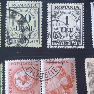 10 Romania Stamps (back of Book) Old-used-high CV - Etsy