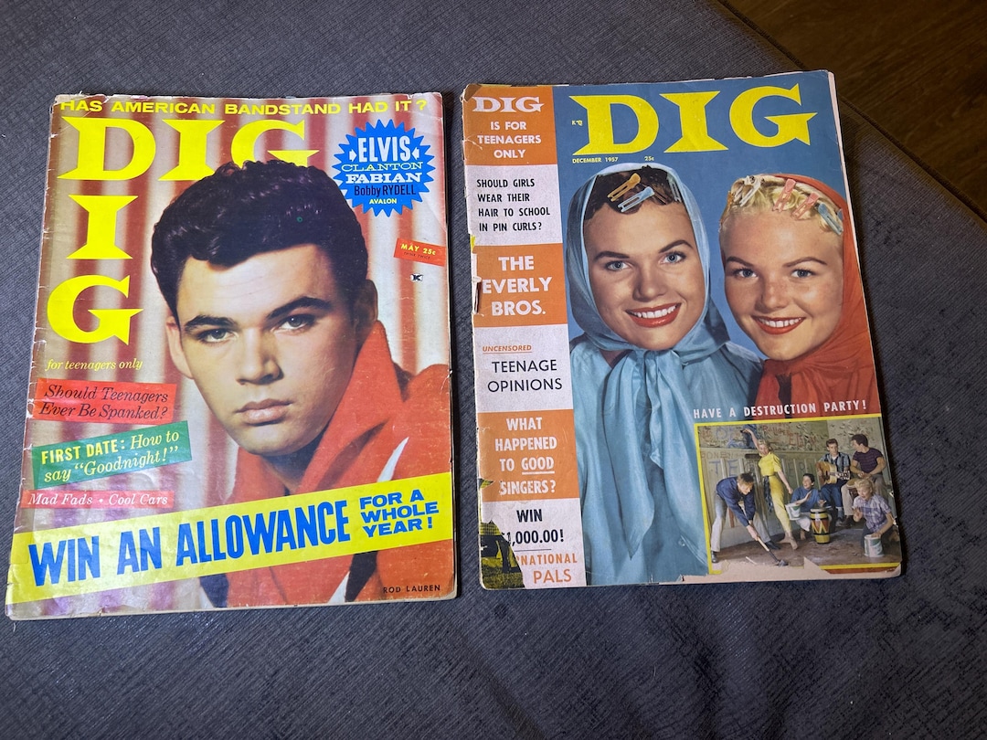 DIG Magazine (1957 and 1960) 2 Copies - Etsy