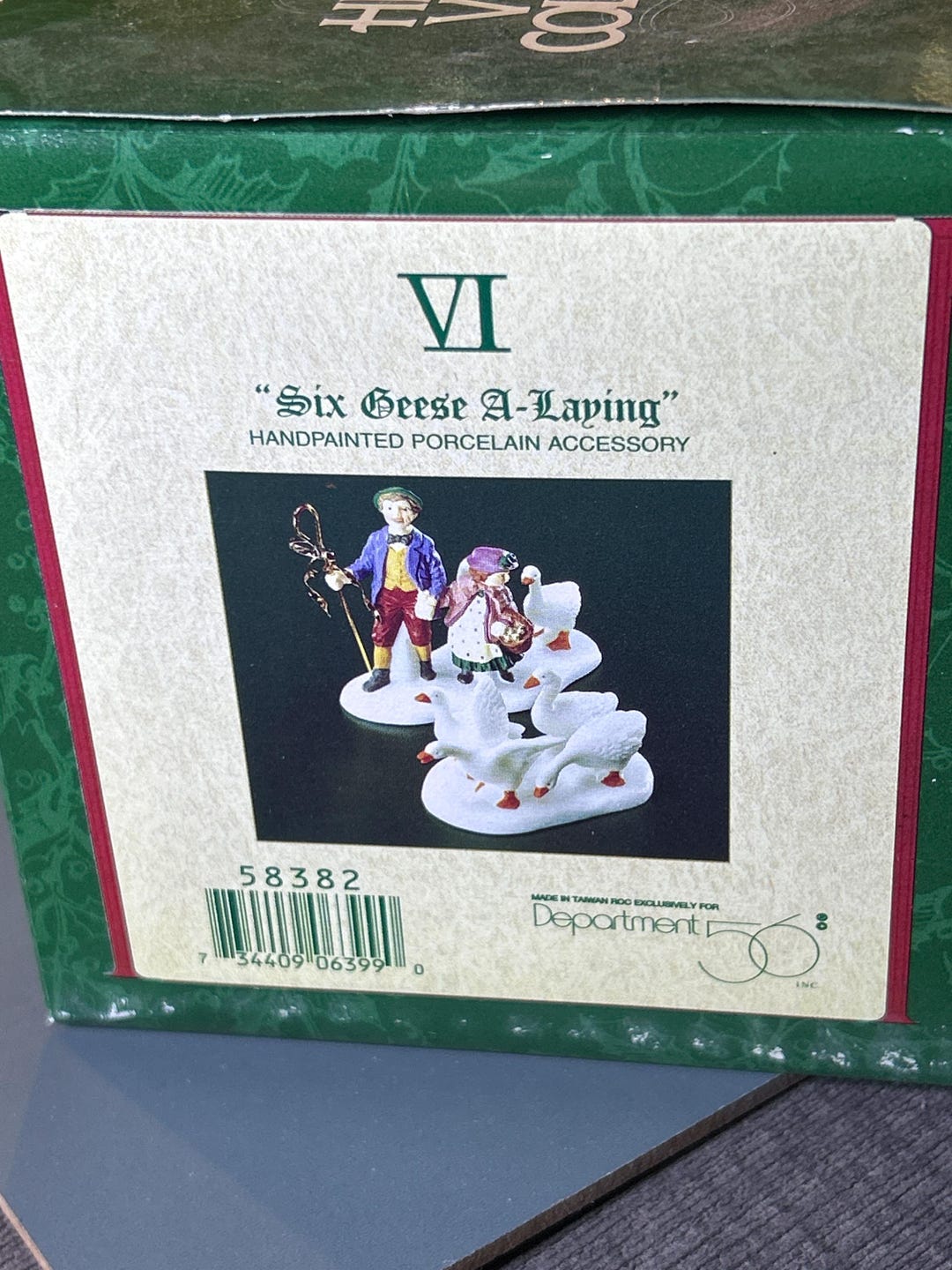 Dept. 56 Dickens Village six Geese a Laying 12 Days of Christmas Series ...
