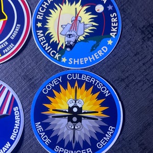 8 Nasa-apollo-shuttle (mission Stickers) Actual Mission Design (NOS) - Etsy