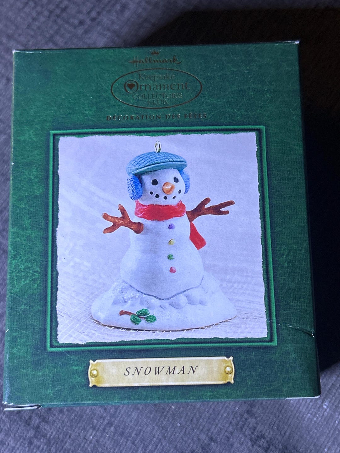 Hallmark “snowman” Ornament NIB (collectors Club) - Etsy