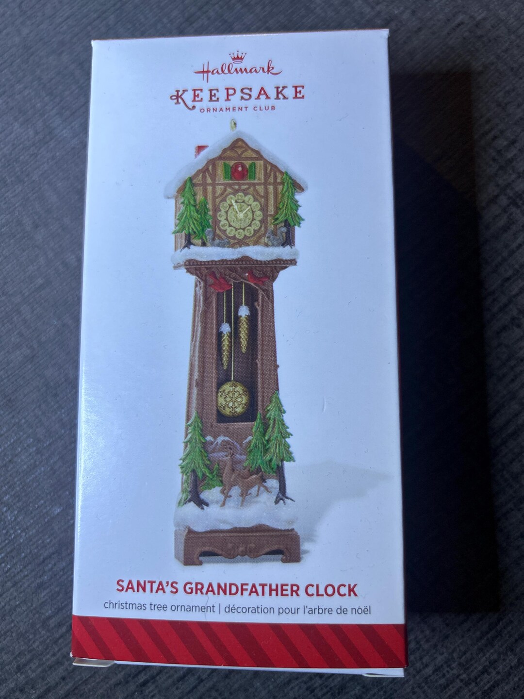 Santas Grandfather Clock hallmark Ornament Club New in Box - Etsy
