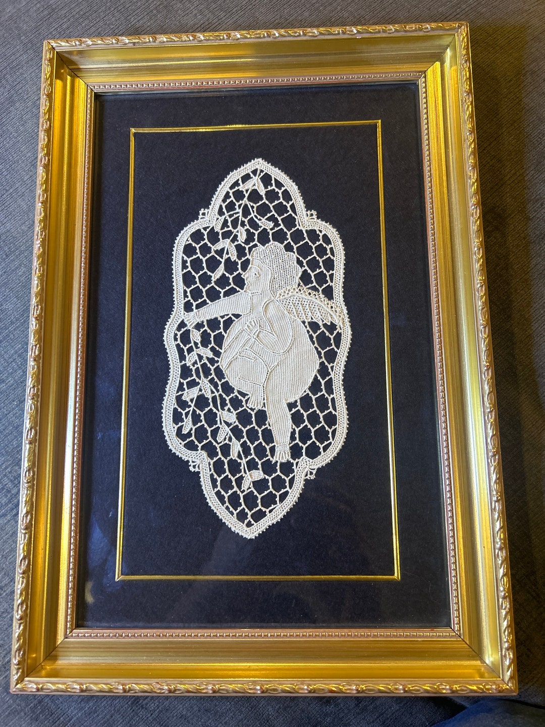 Burano Lace Doily mid 19th Century La Perla Gallery - Etsy