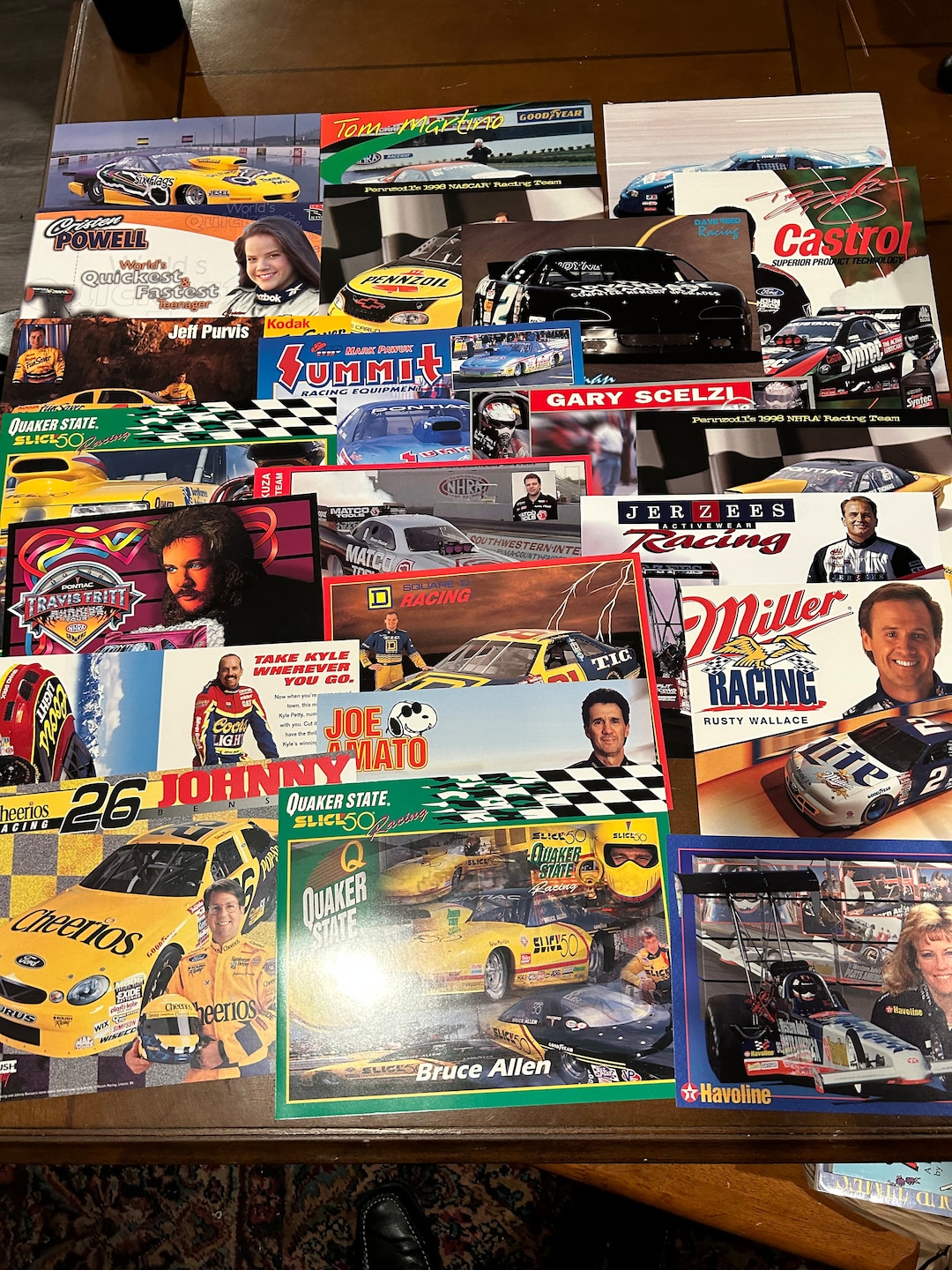 50 Racing Promo Cards NASCAR, NHRA, Vintage Pre 2000 - Etsy