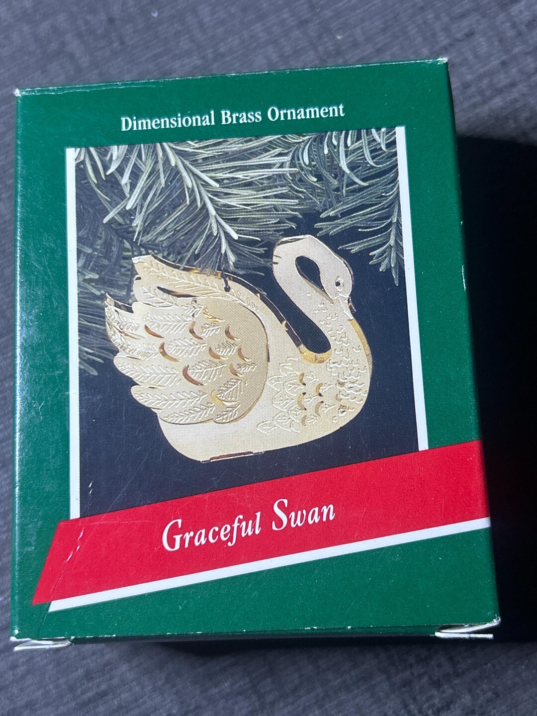 1989 Hallmark “graceful Swan” Ornament NIB Dimensional Brass - Etsy
