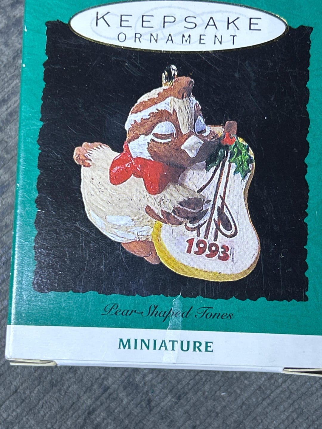 Hallmark “pear Shaped Tones” Miniature Ornament NIB - Etsy