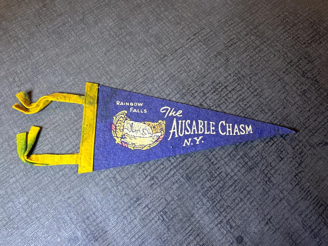 The Ausable Chasm N.Y. Felt Pennant 1950’s-60’s - Etsy