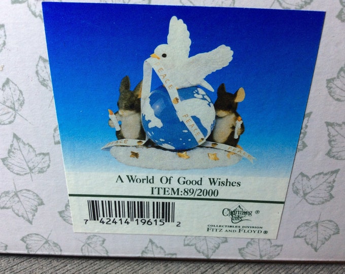 Fitz and Floyd (A World of Good Wishes #89/2000) Charming Tails New W ...