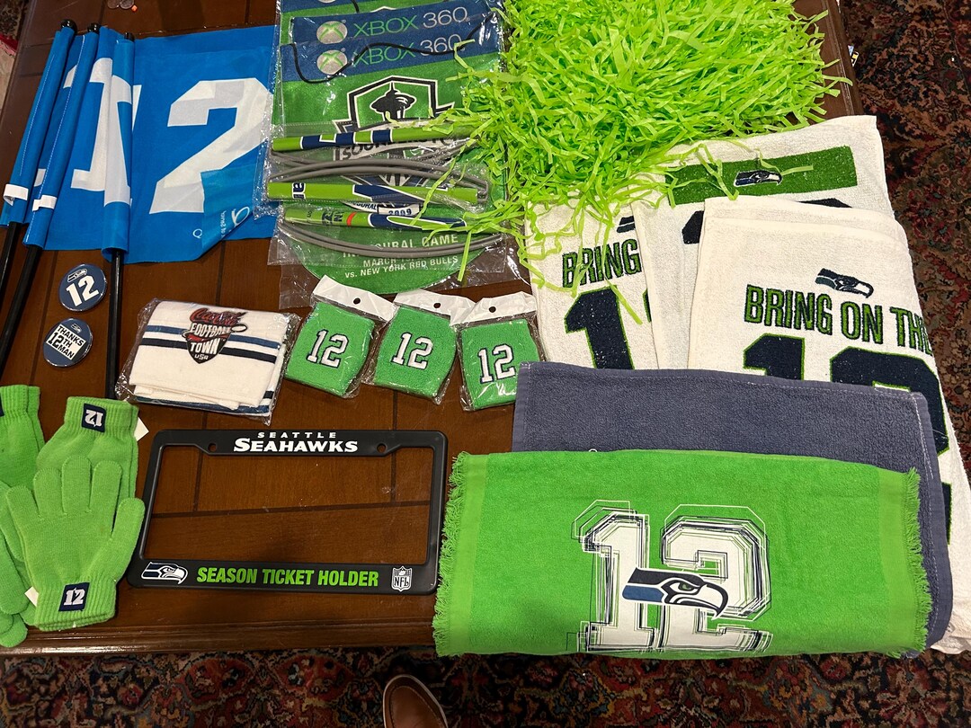 Seattle Seahawk Promo Items 25 Pieces game Watching Party Pack - Etsy