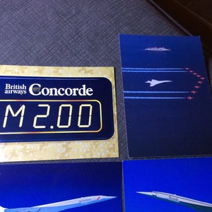 6 Concorde Post Cards New air France-british Airways - Etsy