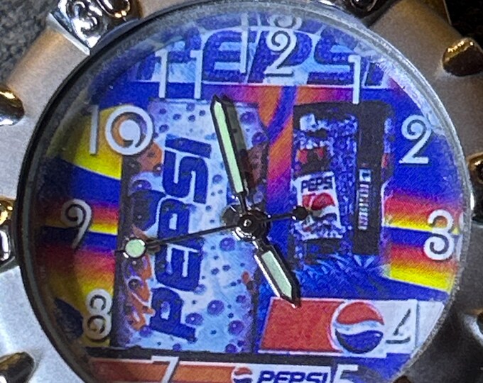 Pepsi Cola Watch (1990’s) Stainless Steel (works Great) - Etsy