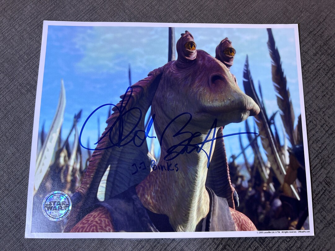 Ahmad Best Autographed 8x10 (jar Jar Binks) Official Photo - Etsy