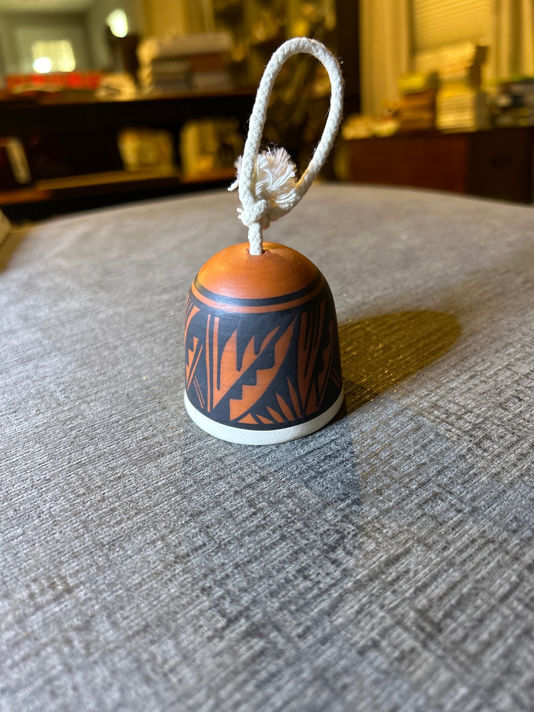 Navajo Hand Painted Pottery Bell - Etsy