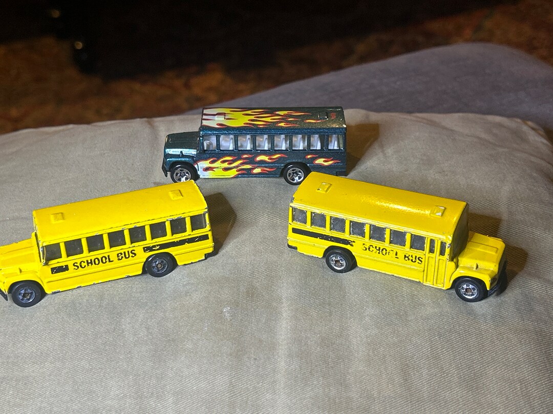 3 Hot Wheels School Buses (1988) Loose - Etsy