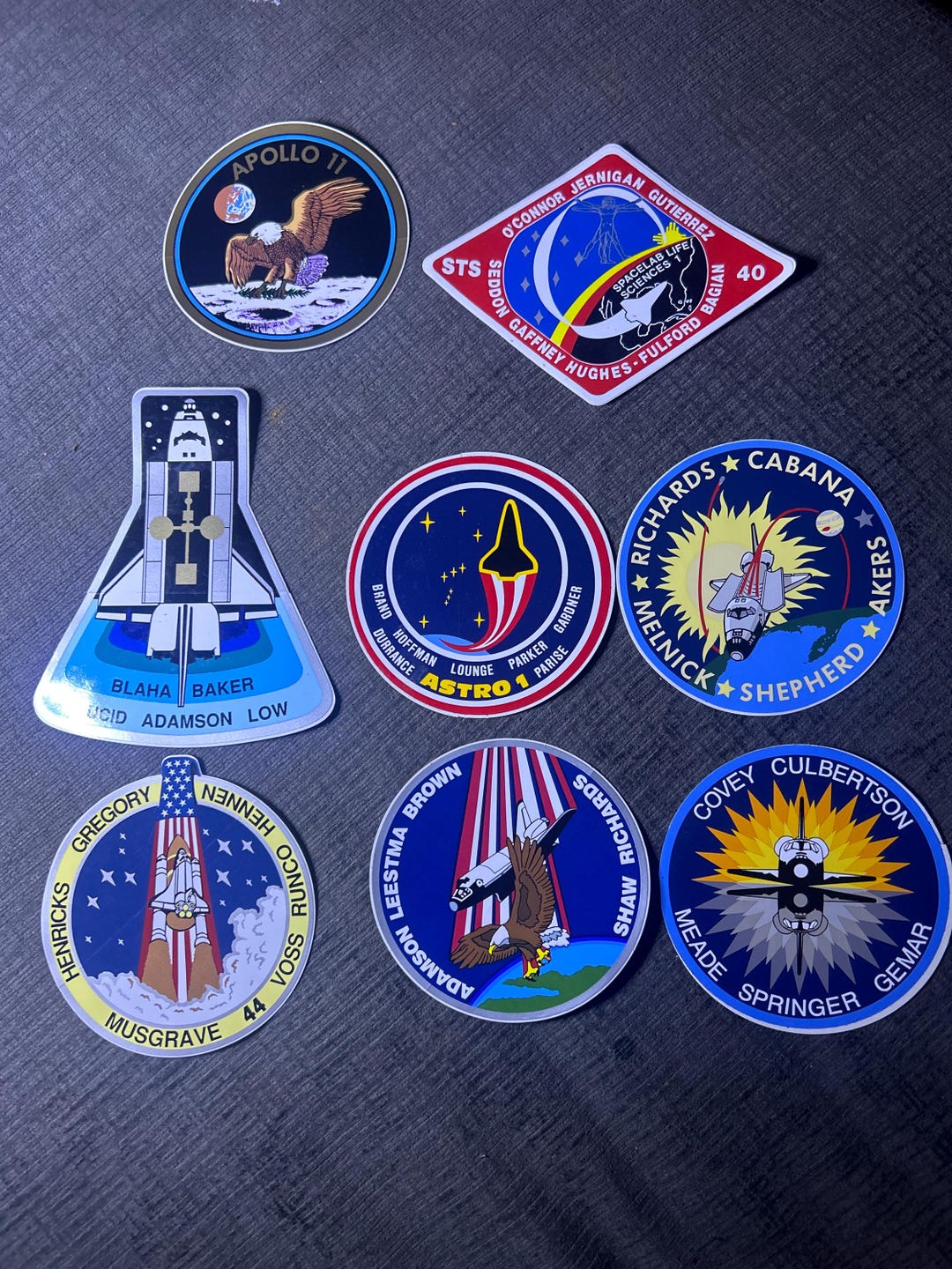 8 Nasa-apollo-shuttle (mission Stickers) Actual Mission Design (NOS) - Etsy