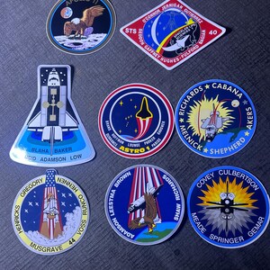 8 Nasa-apollo-shuttle (mission Stickers) Actual Mission Design (NOS) - Etsy