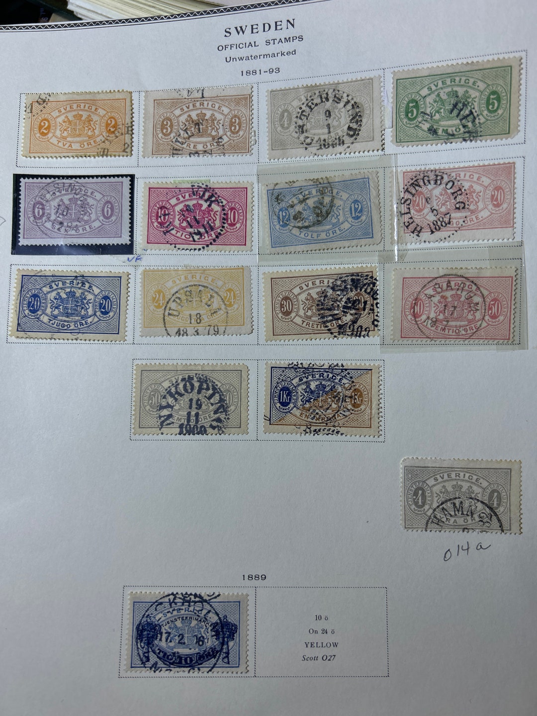 Sweden Official Stamps Bob #012-25 High CV - Etsy
