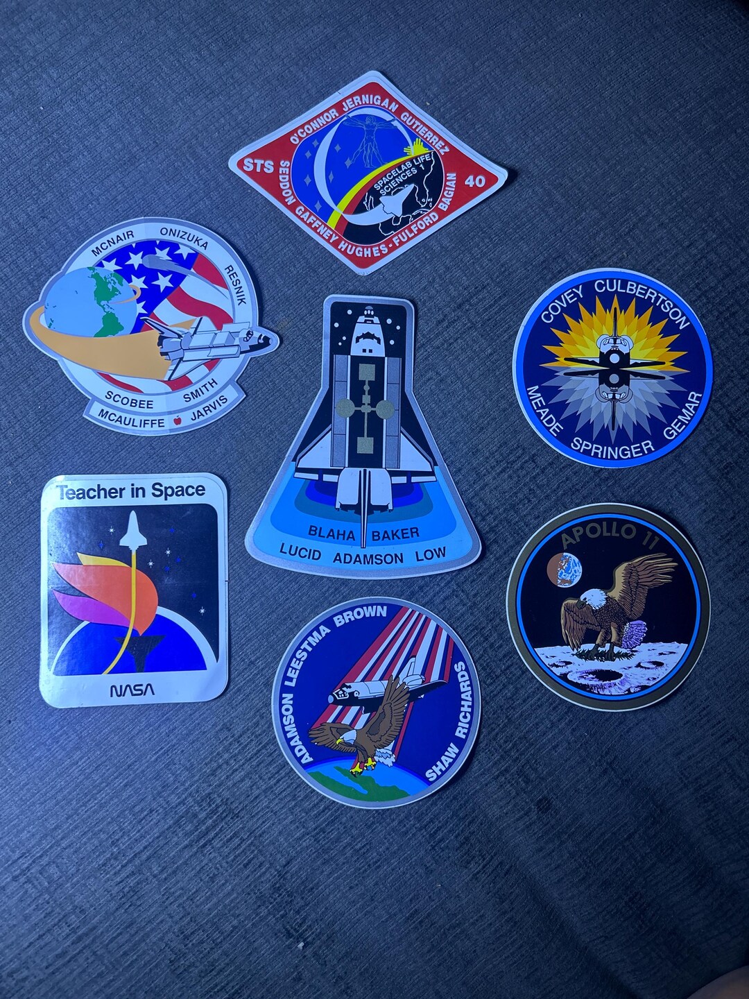 NASA -apollo-shuttle Mission Stickers (mcauliffe-sts) 7 Stickers - Etsy