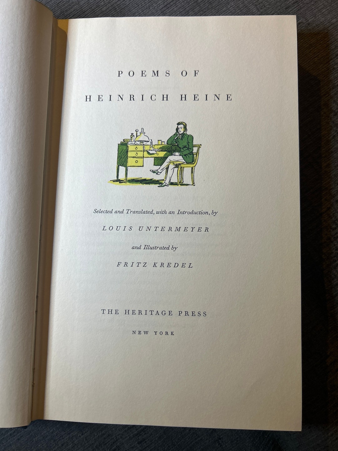Poems of Heinrich Heine (heritage Press) Hardcover-slipcase - Etsy