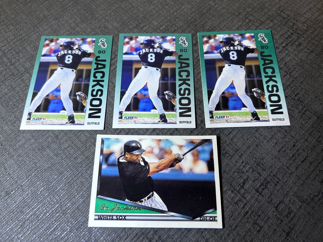 4 Bo Jackson Baseball Cards early 90s Mint - Etsy