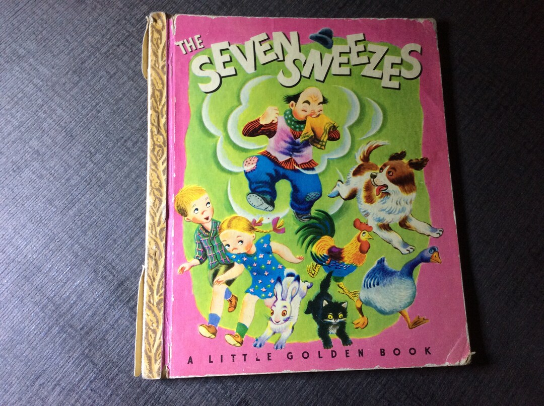 A Little Golden Book the Seven Sneezes 1948 by Olga Cabral - Etsy